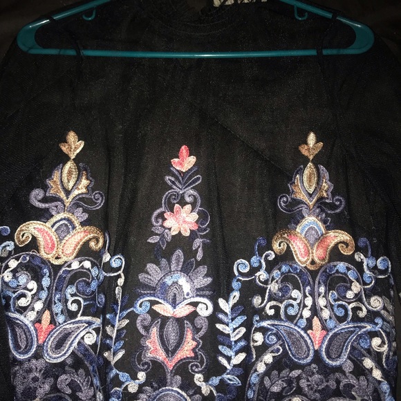 Tops | See Through Print Top | Poshmark